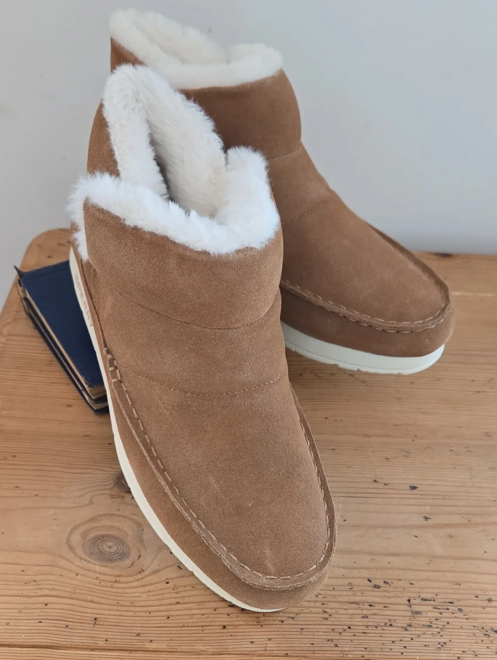 Sperry | Shoes | New Sperry Chestnut Brown Suede Shearlinglined Winter ...